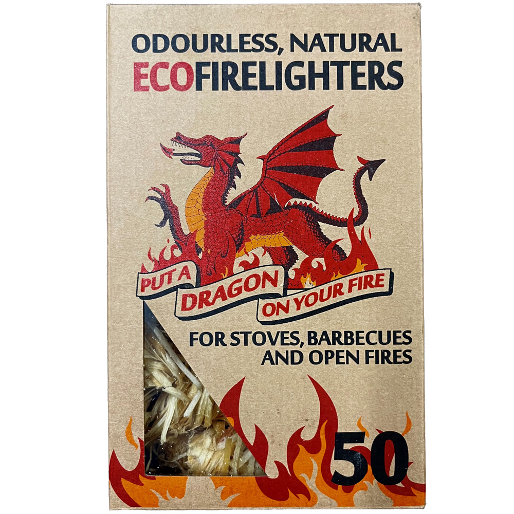 50 x Dragon Eco Wood Wool Firelighters